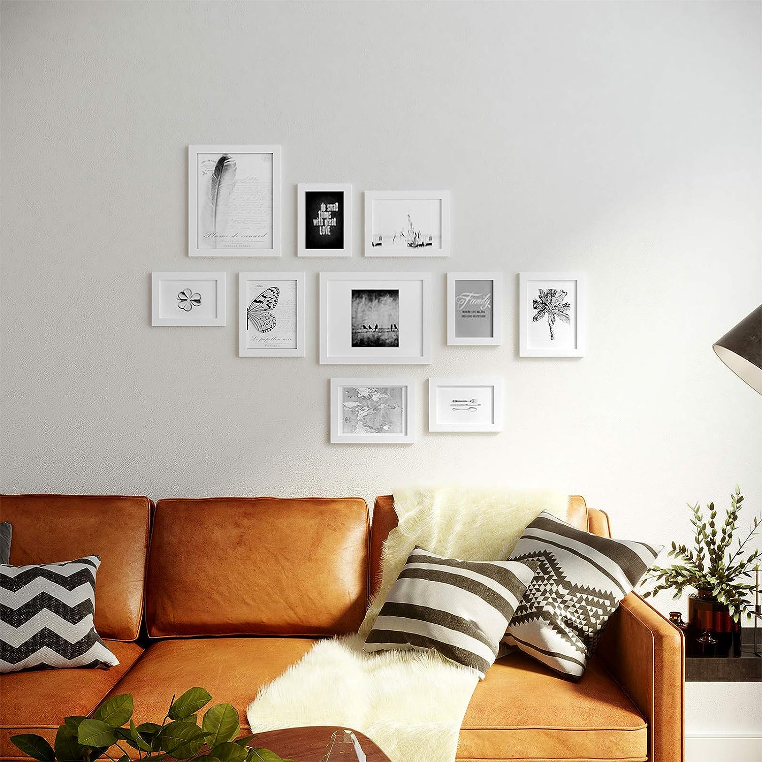 Fotoframes set van 10 fotolijsten - 2 stuks 20 x 25 cm, 4 stuks 13 x 18 ...
