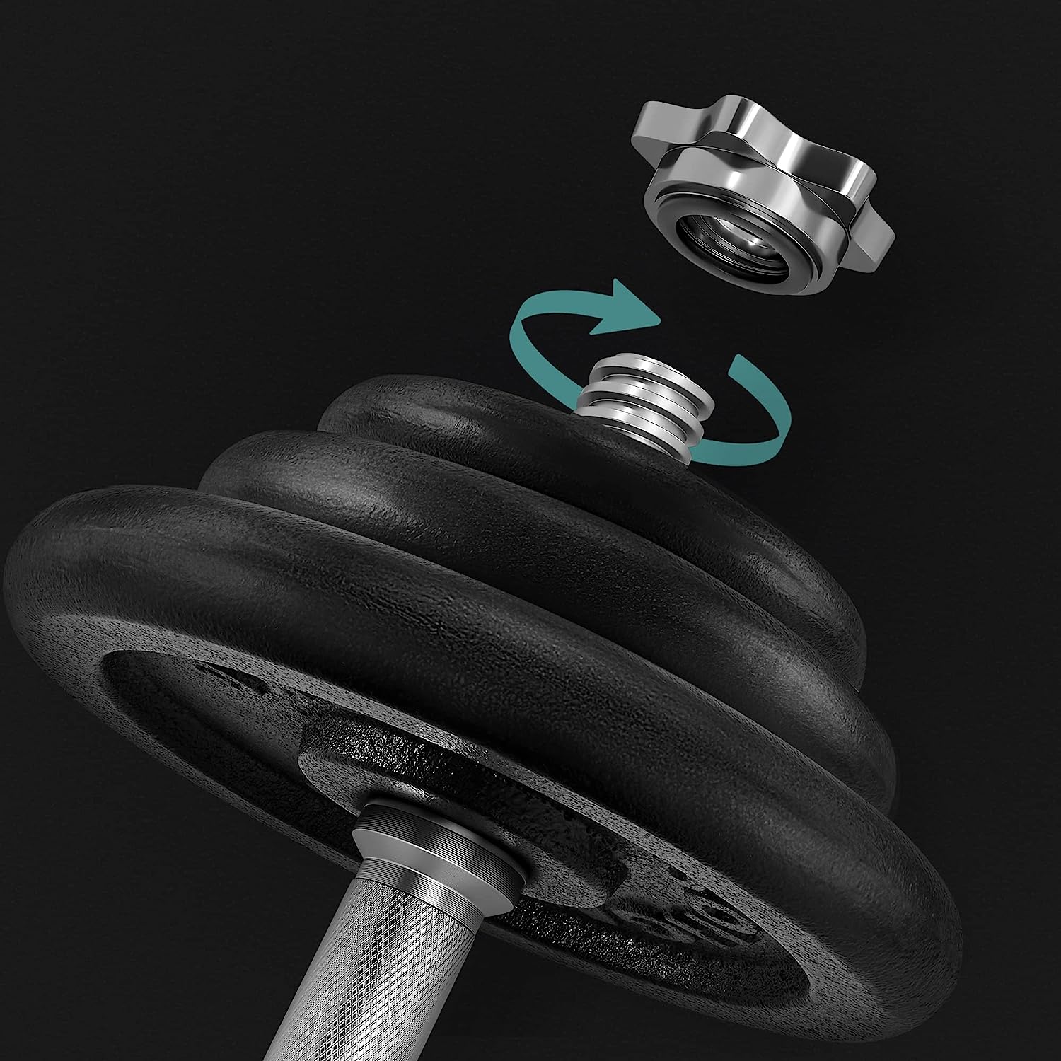 halterset-dumbbells-gietijzeren - SimpleDeal.nl