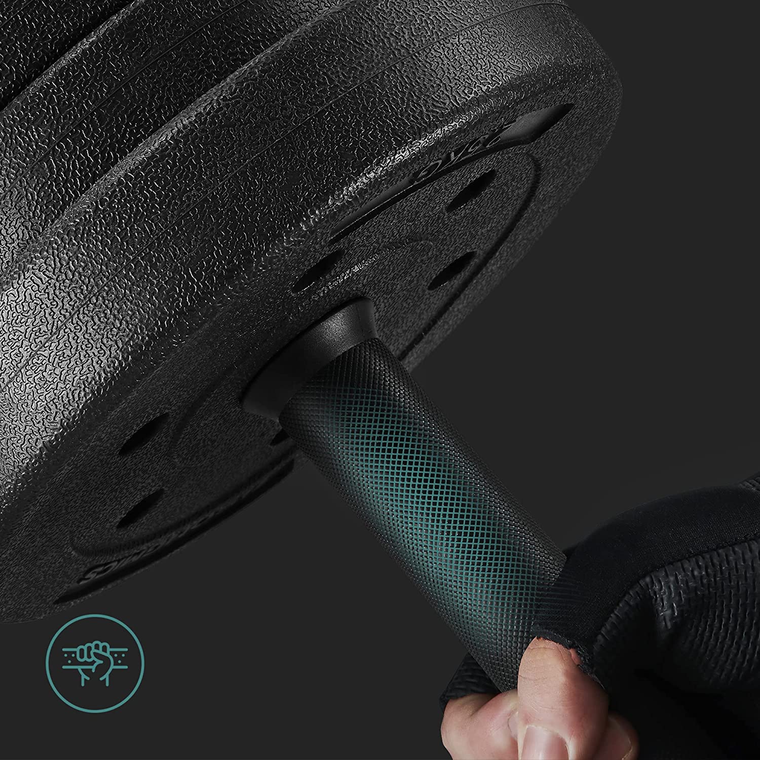 Kunststof Halters, Set Van 2, 20 Kg/30 Kg/40 Kg, Halterstangen Met ...