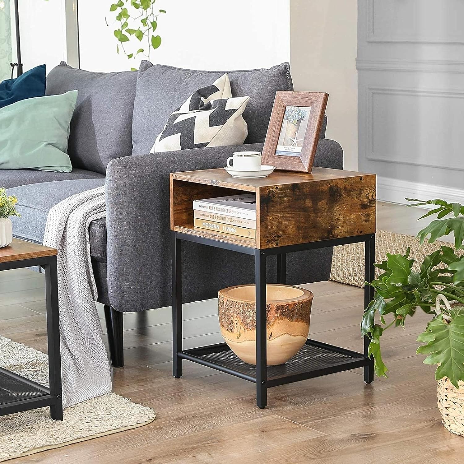 nachtkastje-bijzettafel-met-open - SimpleDeal.nl