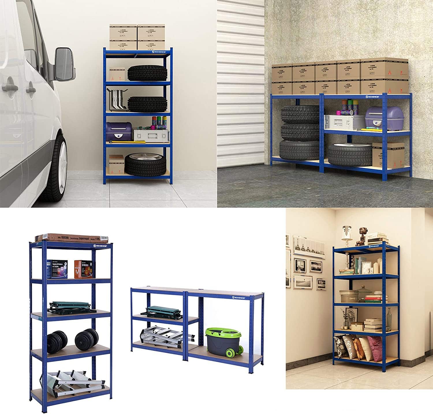 Zware Stelling, Set Van 2, Opbergrekken, Kelderrek, 5 Verstelbare ...