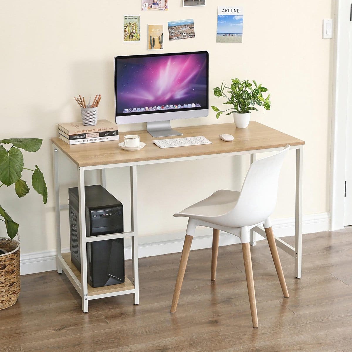 -bureau, computertafel, pc-tafel met 2 niveaus naar keuze rechts of ...