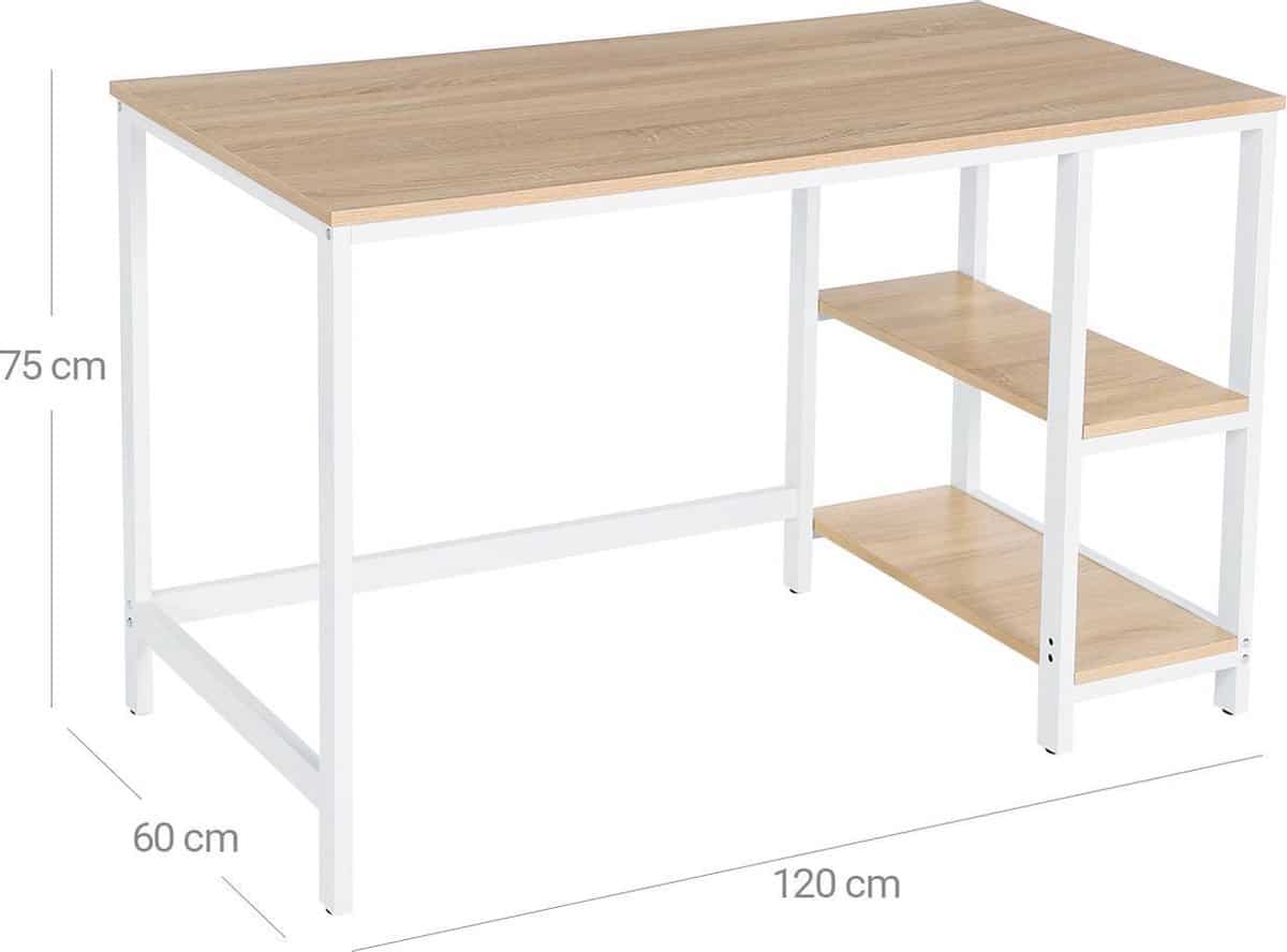 Bureau, Computertafel, Pc-Tafel Met 2 Niveaus Naar Keuze Rechts Of ...