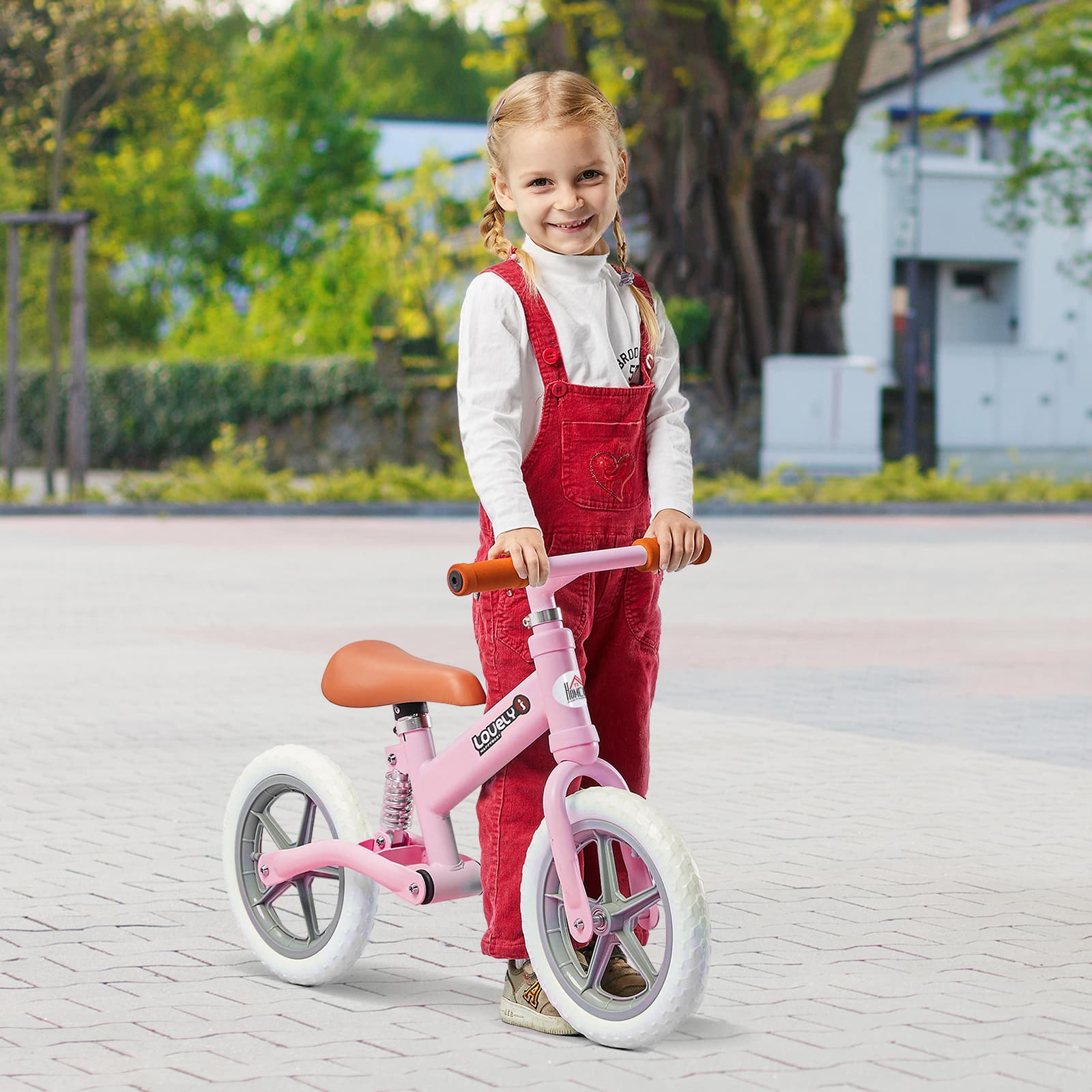 Kinderloopfiets - Schokdemper - Roze - SimpleDeal.nl
