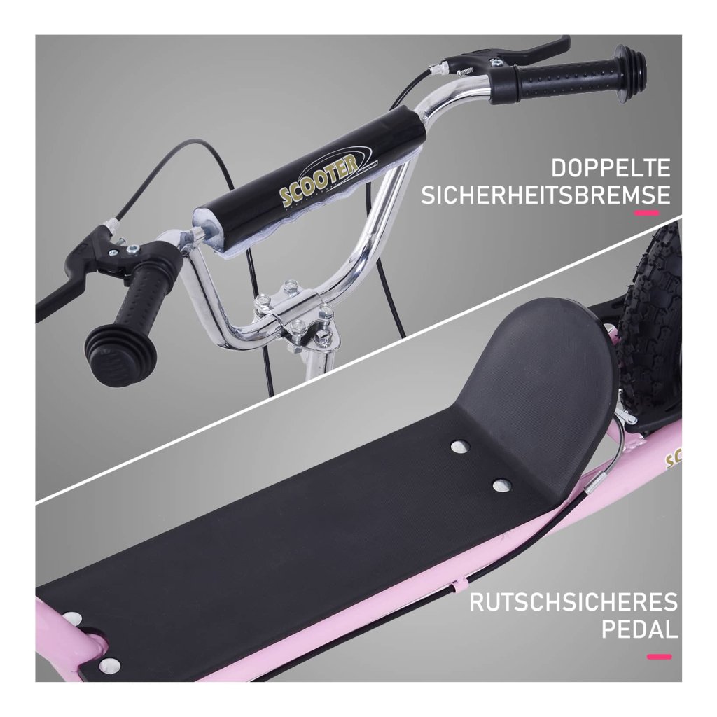 Kinderstep - Stadsscooter - Roze - 16 inch - SimpleDeal.nl