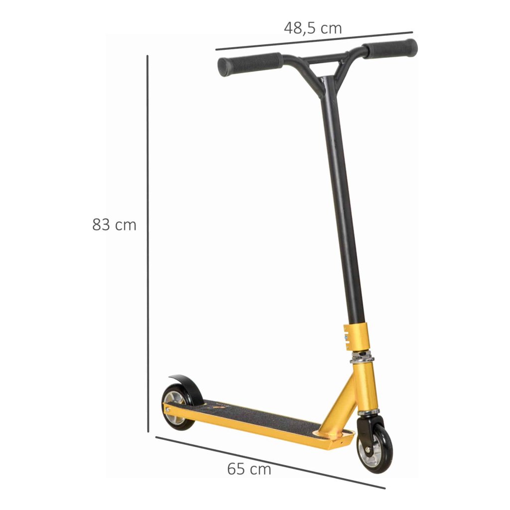 Stuntstep - 360° Stuur - Goudkleurig - SimpleDeal.nl