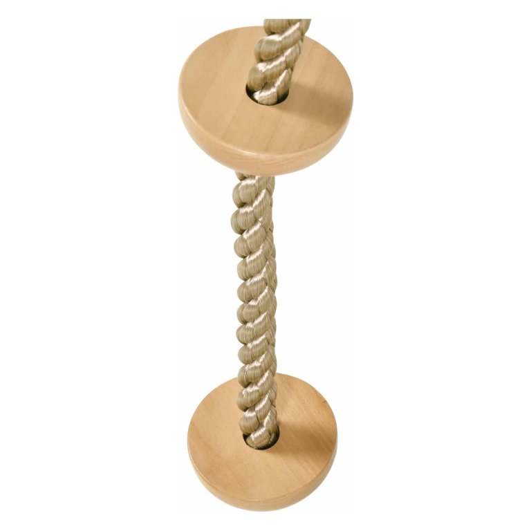 Klimschommel - OutdoorFun - Houten treden - Kindvriendelijk - Bruin ...