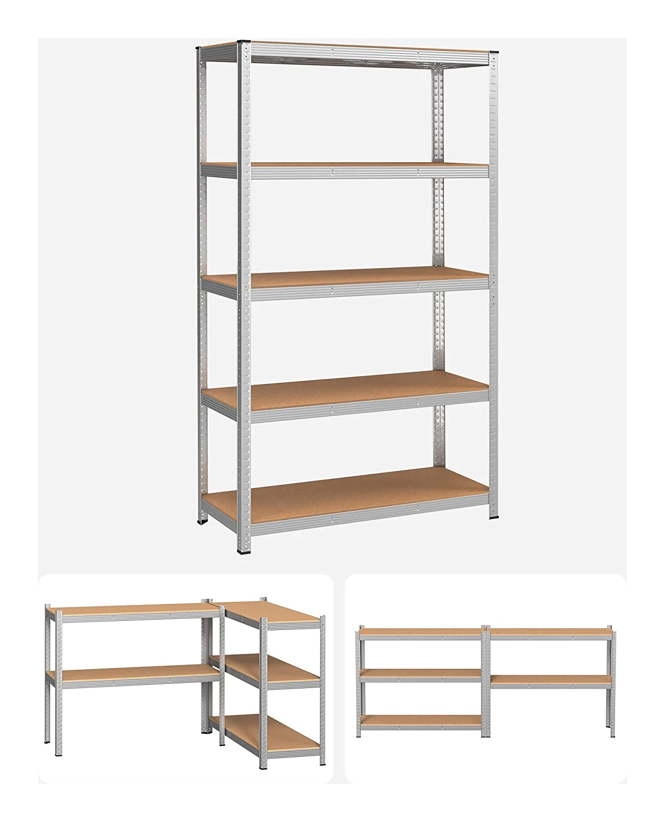 Heavy Duty Stellingkast, Opbergrek, 60 X 120 X 200 Cm, Rek Met Stalen ...