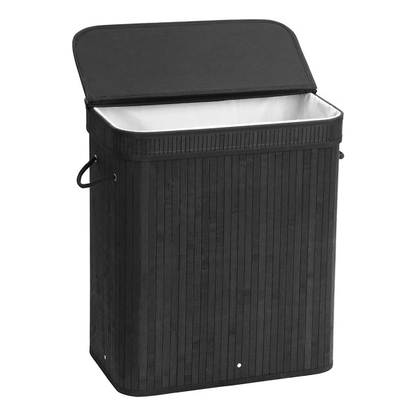 Wasmand Met Deksel, Bamboe Wasmand Met Handvatten, Opvouwbare ...