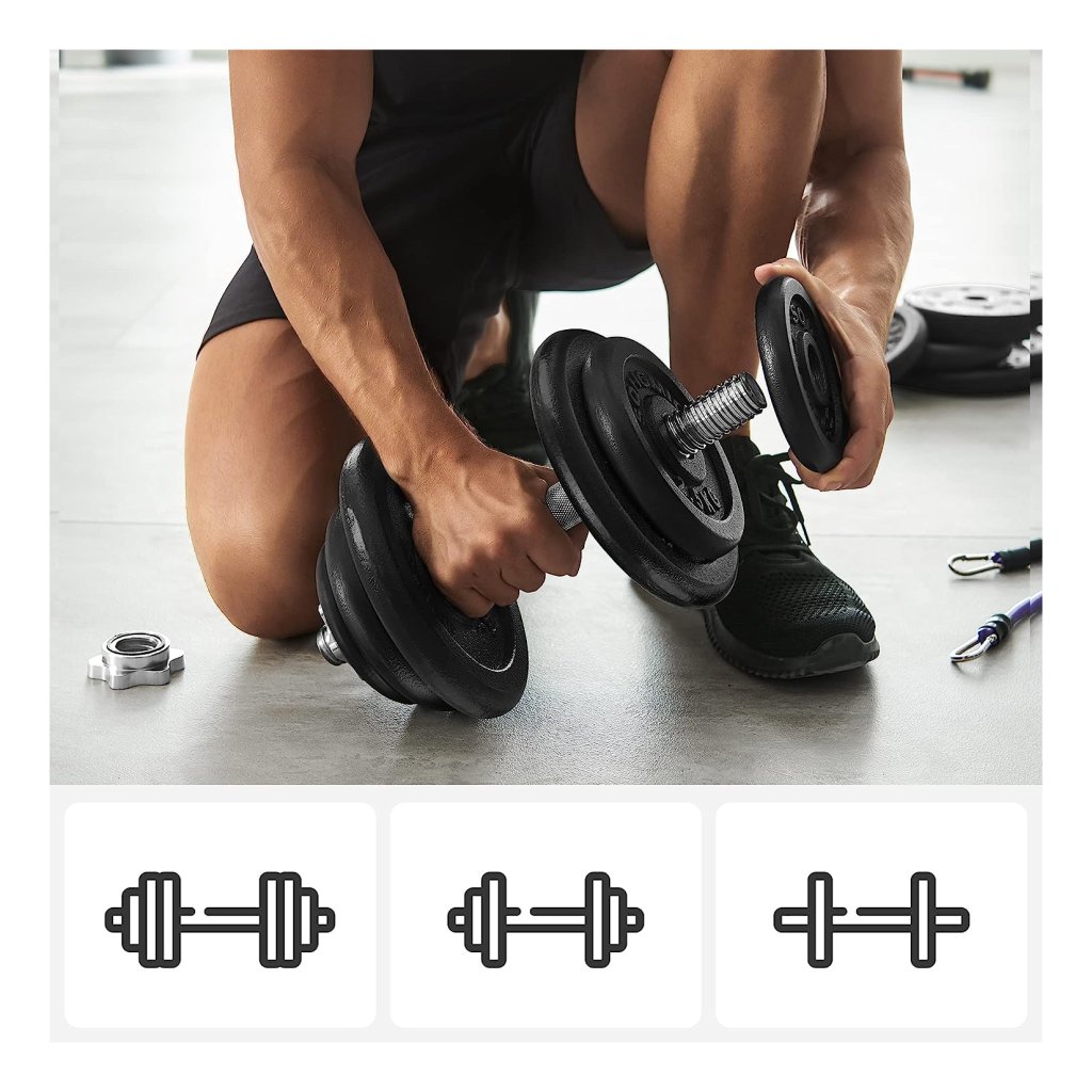 halterset-dumbbells-gietijzeren - SimpleDeal.nl