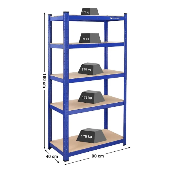 heavy-duty-rek-set-van-2-opbergrekken - SimpleDeal.nl