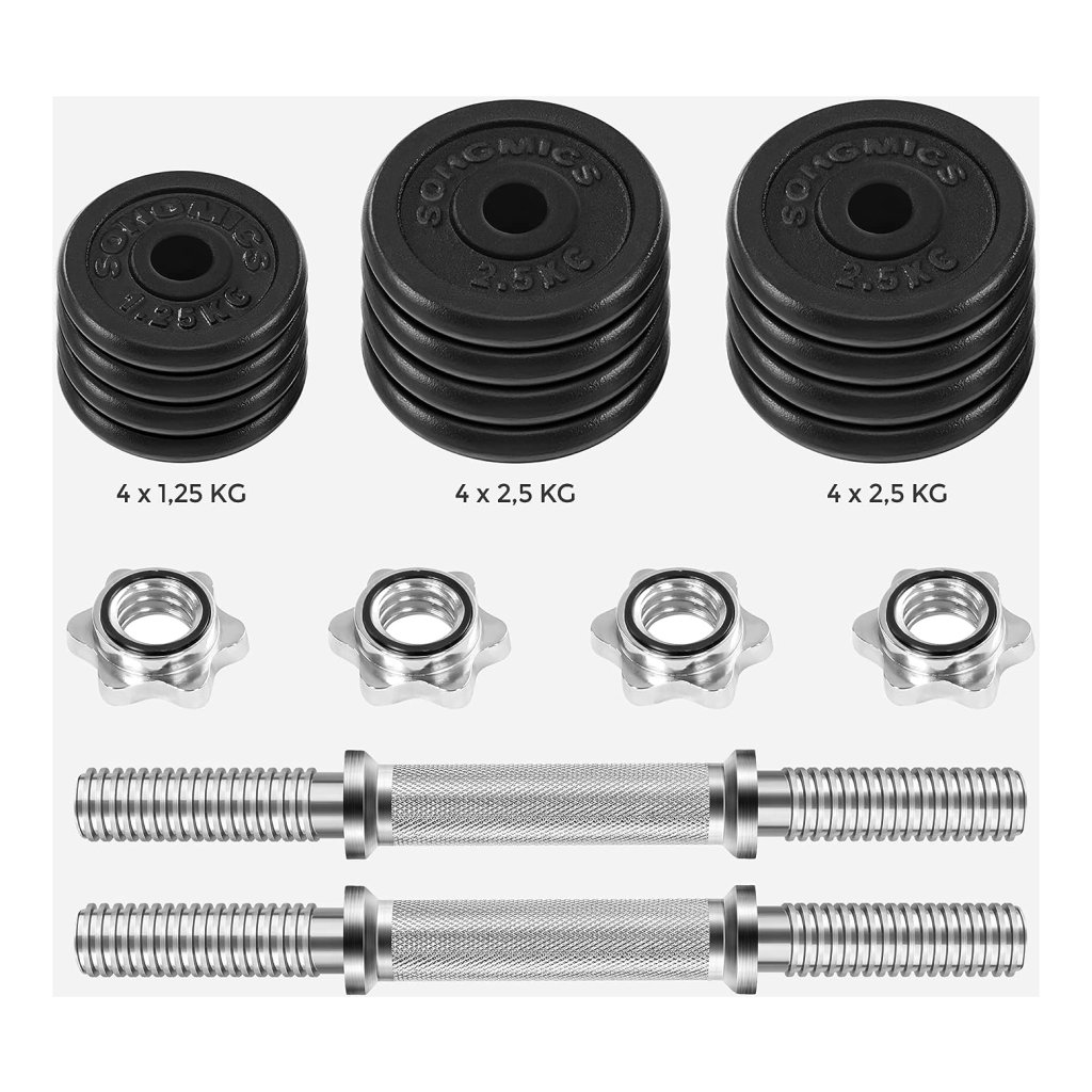 Halterset, dumbbells Gietijzeren Verstelbaar, set van 2, 20 kg/30 kg/40 ...