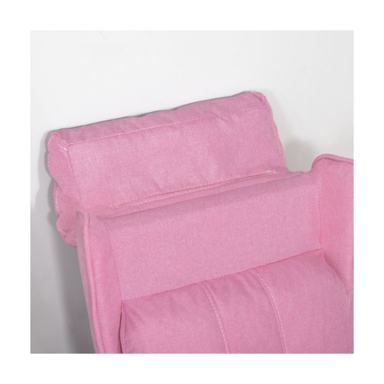 Kinderfauteuil - ZAZA Home - Verstelbare rugleuning - Roze - SimpleDeal.nl