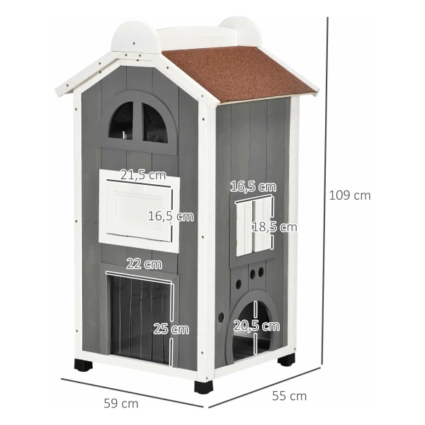 Catal House voor kattenbed of kattentoilet, kattenkast, kattenbak ...