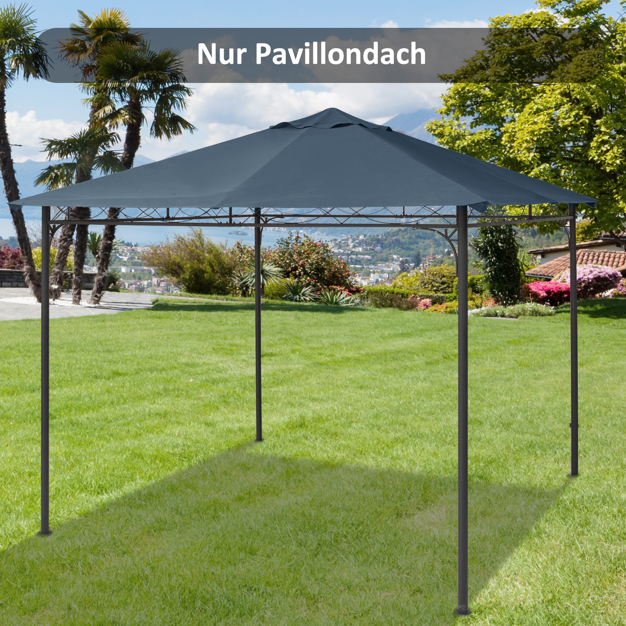 Paviljoen - Zaza Home - Zonbescherming - Donkergrijs - SimpleDeal.nl