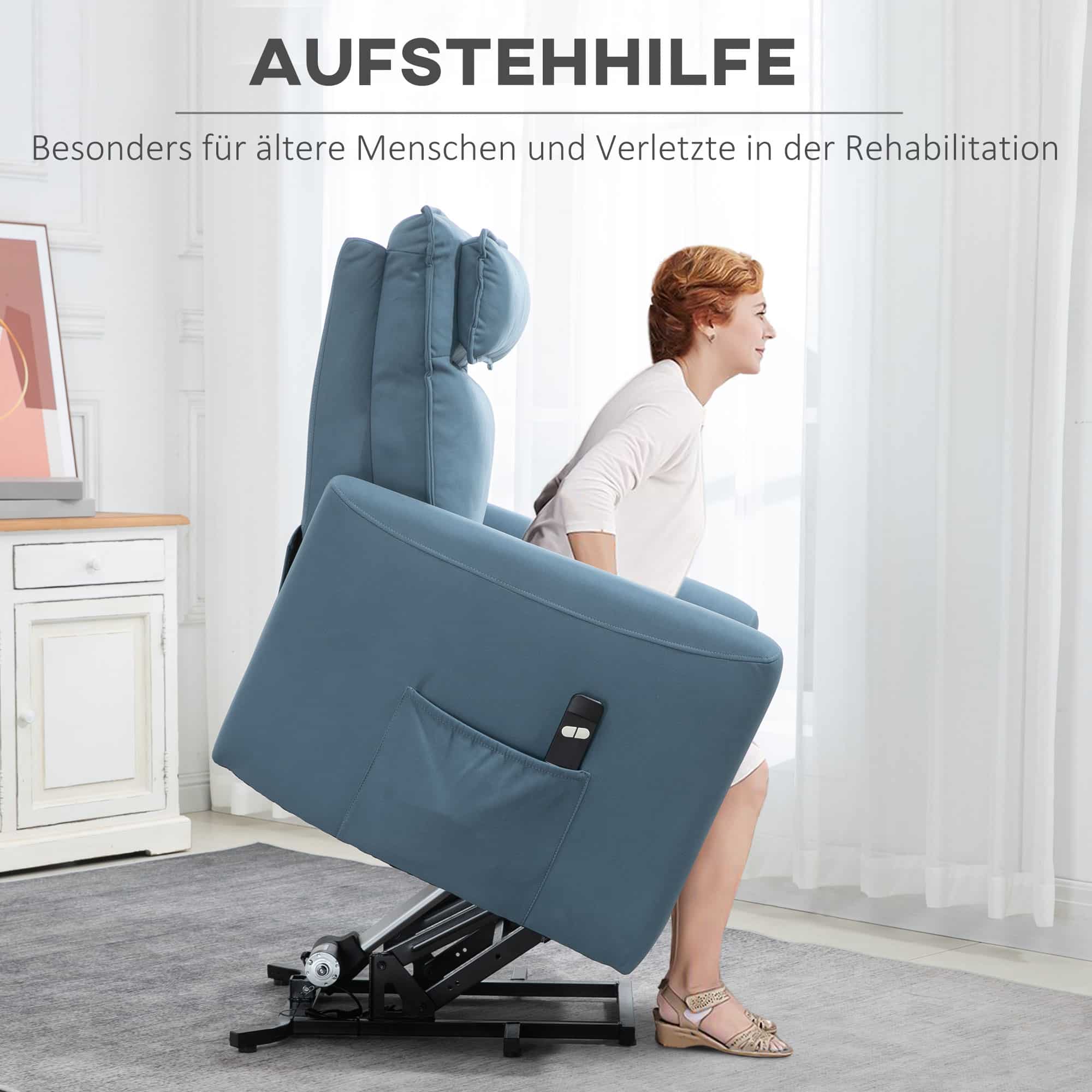Zaza Home Refrest leunstoel televisie fauteuil fauteuil met staande ...