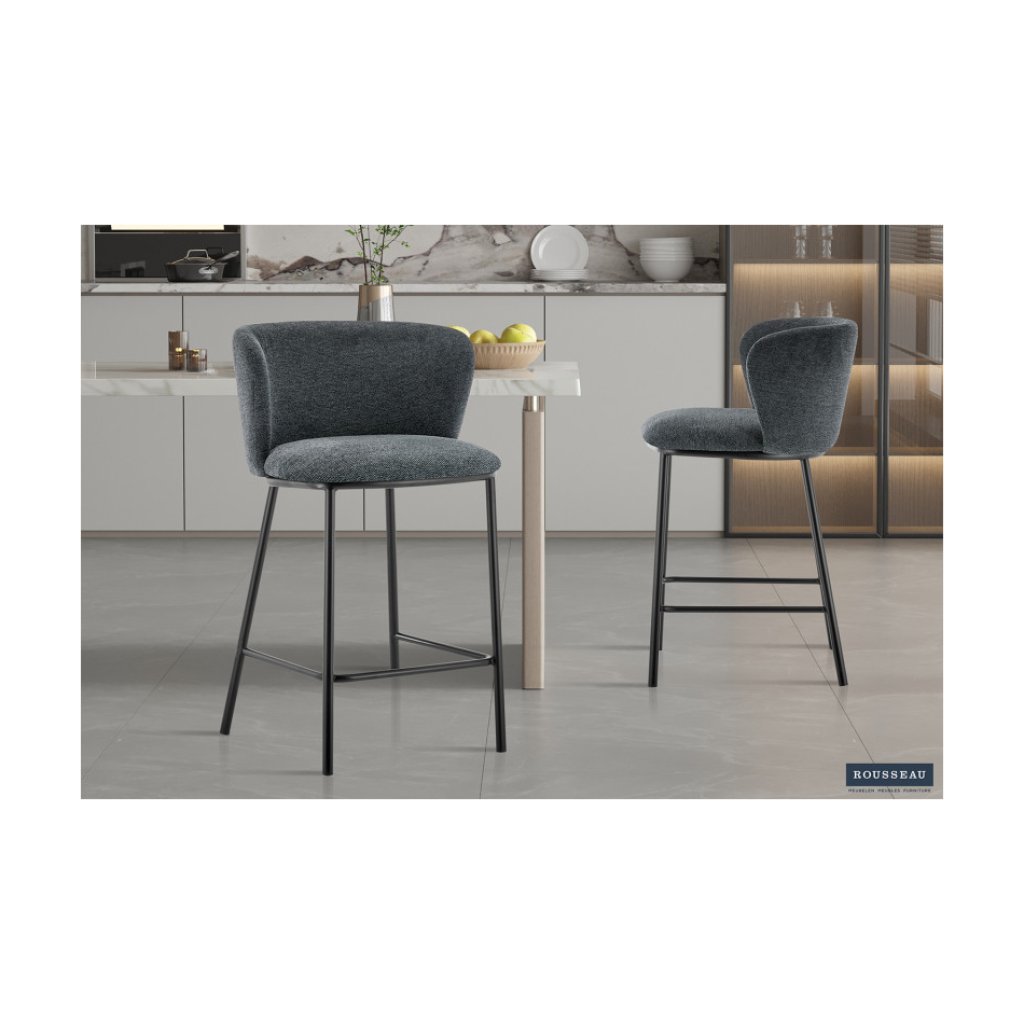 Barstoel 'Marie' PP Wit, Metalen poten en zitting Polypropyleen - PP ...