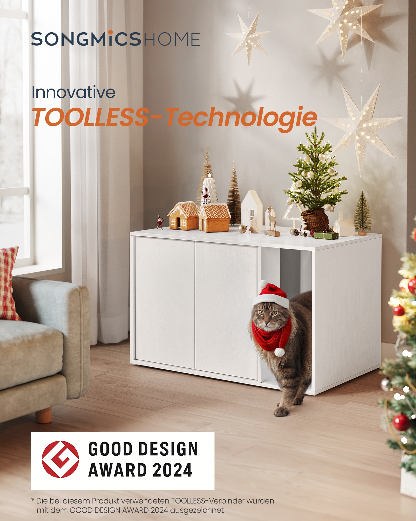 Kattenhuis - Minimalistisch Modern - Sneeuwwit - SimpleDeal.nl