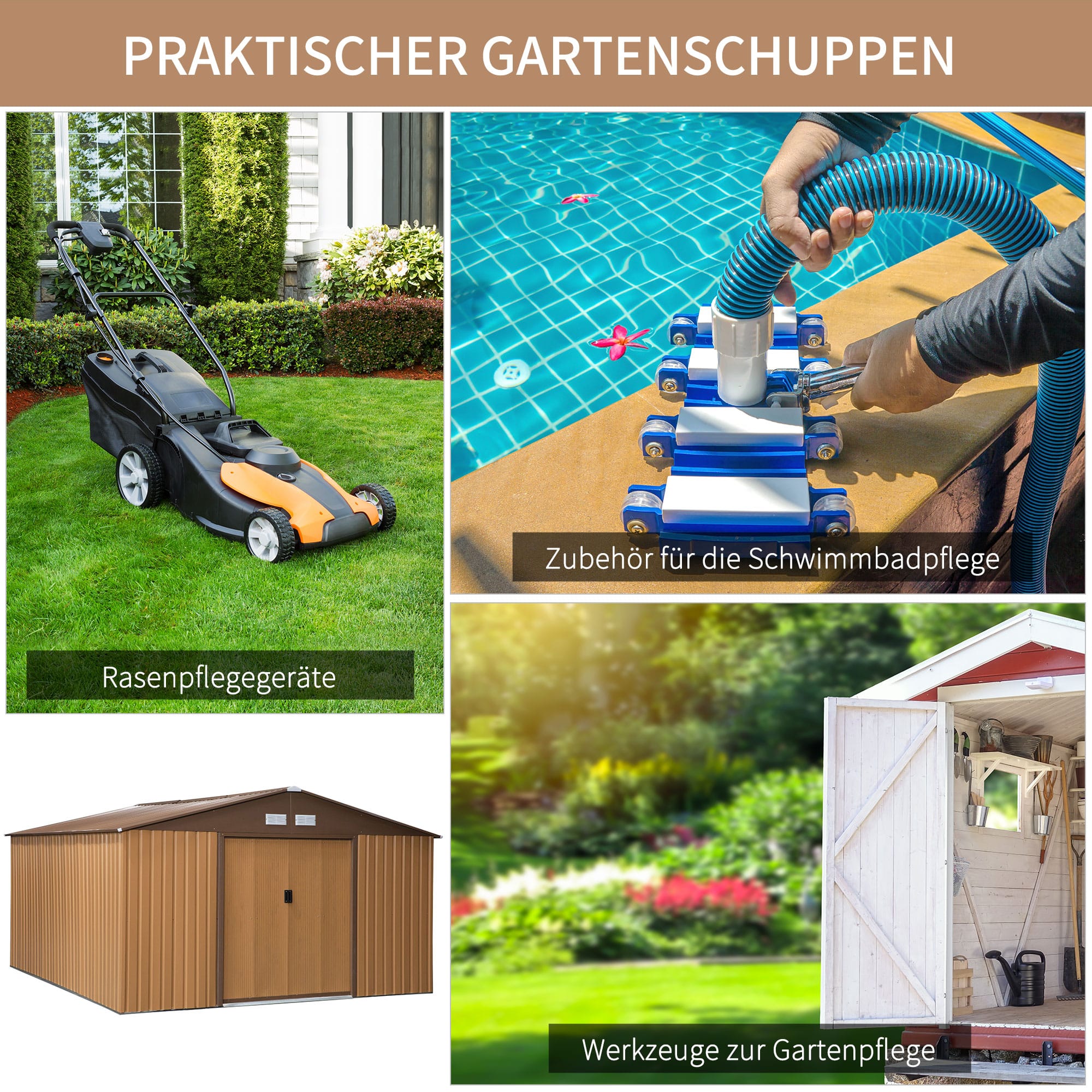 Rod Shear House met vloerplaat Device Shed Garden Huis Garden SHOOD ...